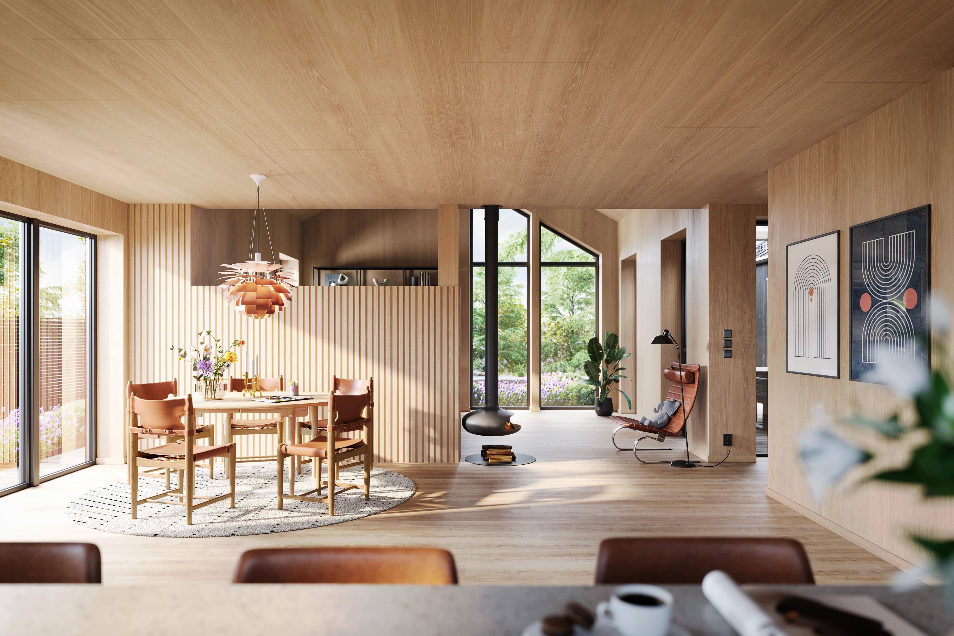 Geneva - et smart ettplans atriumhus på 178 kvm - Archihus