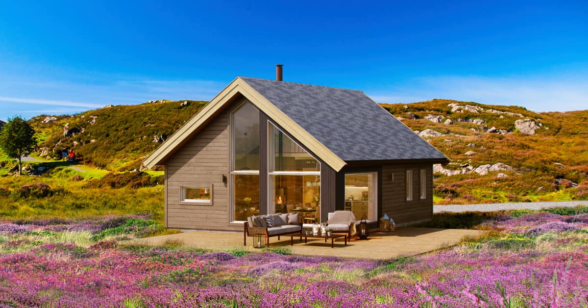 Liten ferdighytte under 50 kvm - se fine hytter her | Boligpartner